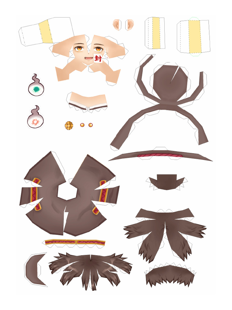 Hanako_free_paper_figure_25cm_Kedama[1] (1) | PDF