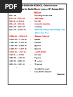 Example of A Daily Prison Schedule | PDF | Science & Mathematics