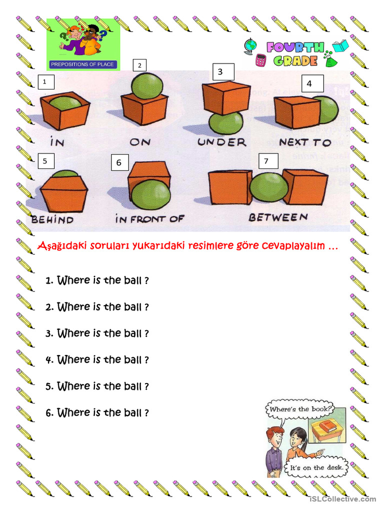 Prepositions of Place | PDF