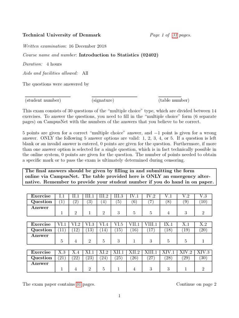 2018dec_02402_solution_en | PDF | Errors And Residuals | Weighted Arithmetic Mean
