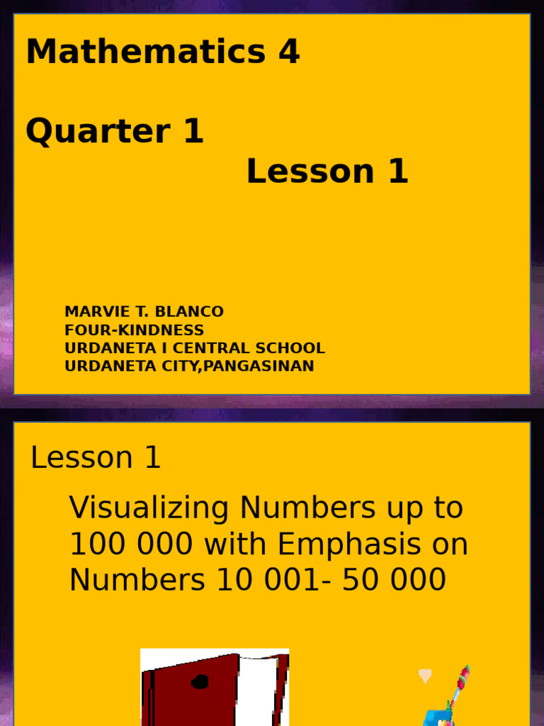 Grade 4 PPT Math Q1 Lesson 1 | PDF