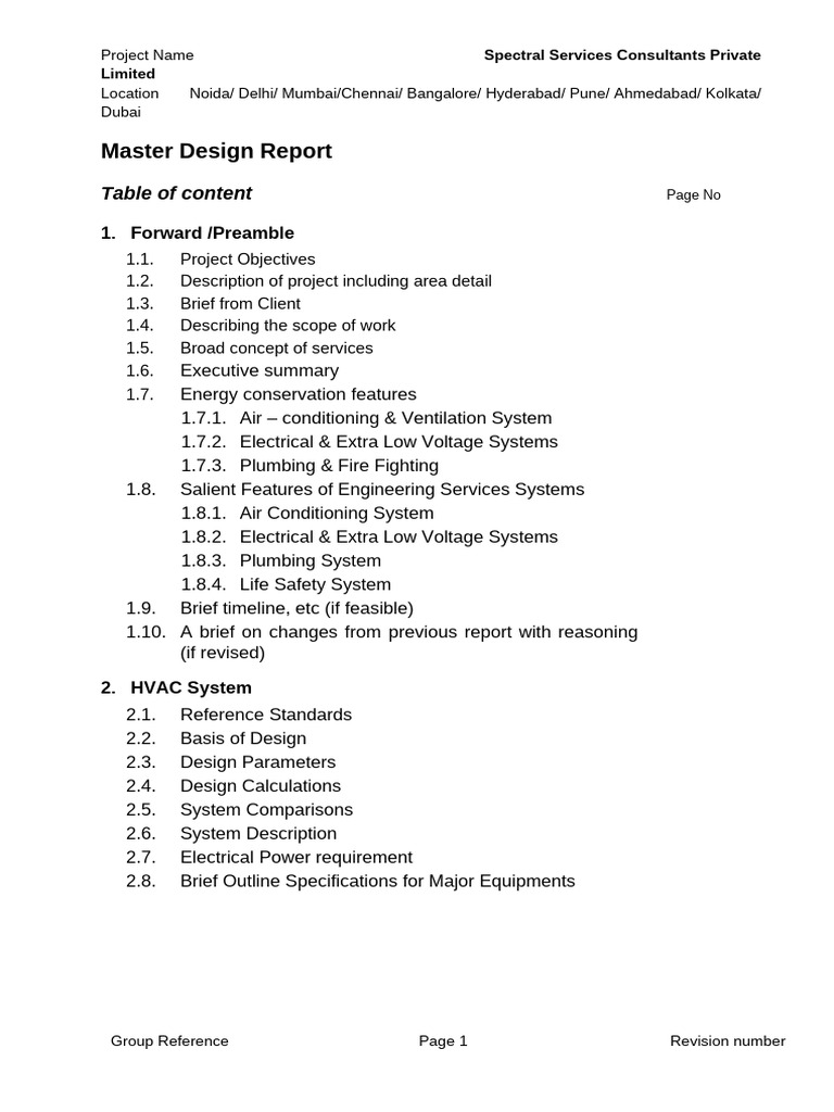 Master Design Report_070109 | PDF | Fluorescent Lamp | Air Conditioning