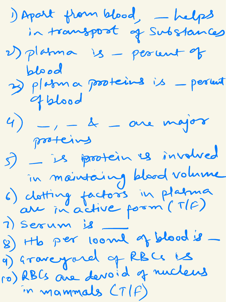 Skeletal System Fill in The Blanks Practice For Neet | PDF