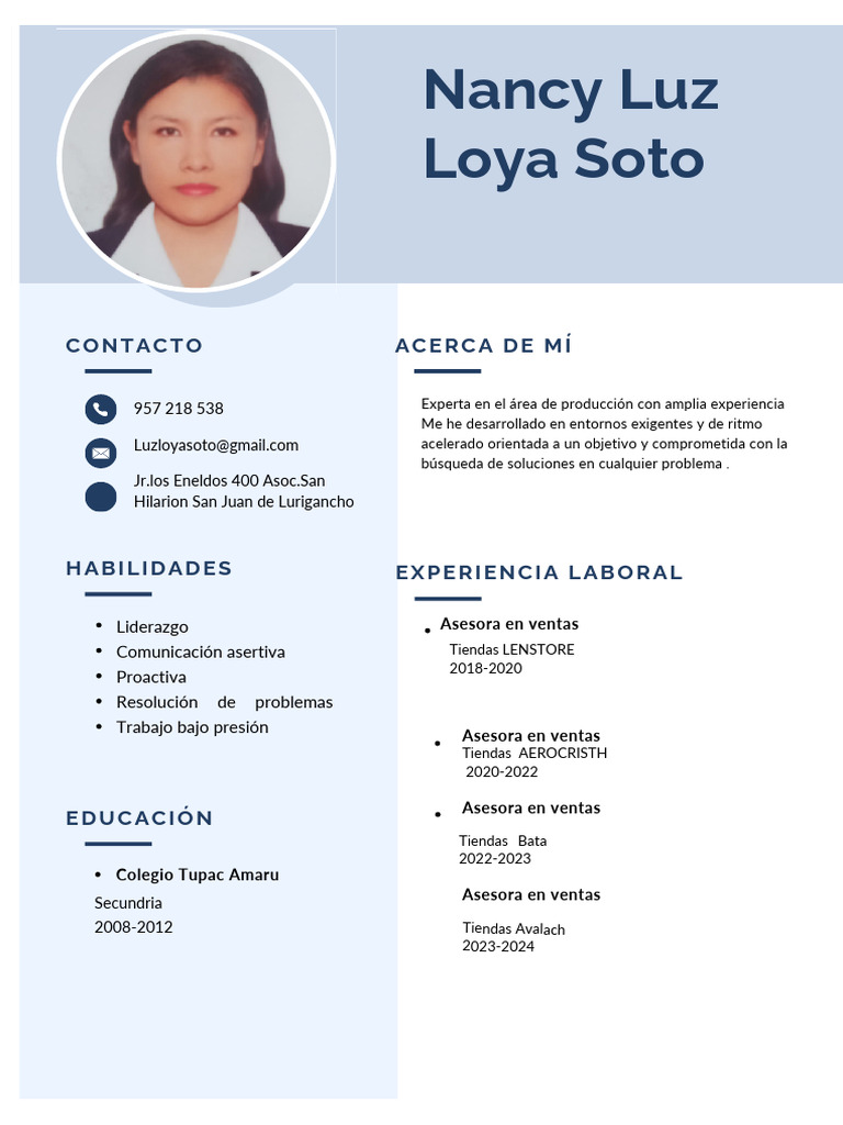 Curriculum Vitae Nancy 2024 | PDF