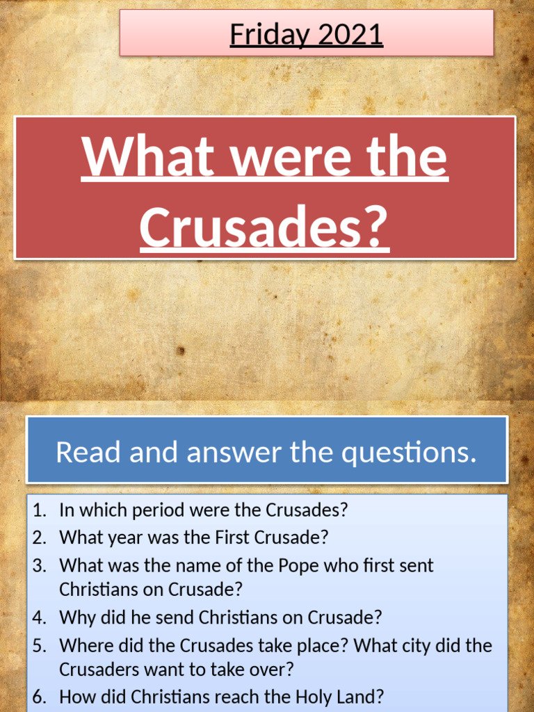 Overview of the Crusades Explained | PDF