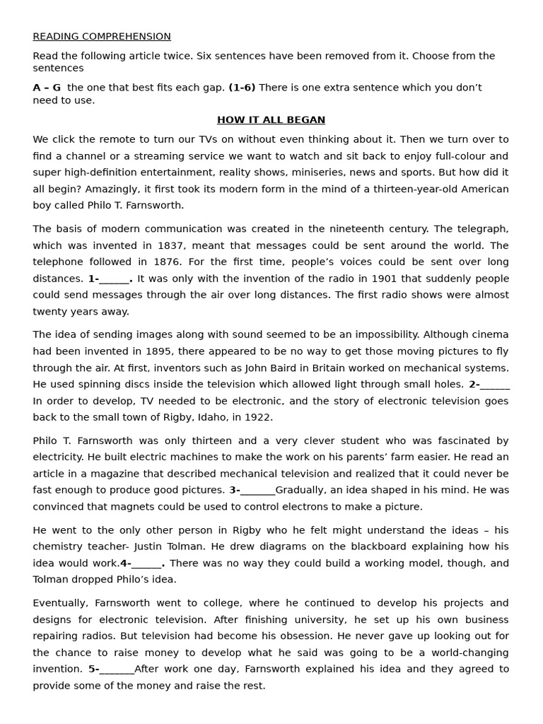 2do Año Diciembre Reading Word Formation y Un Par de Ejercicios de Use ...