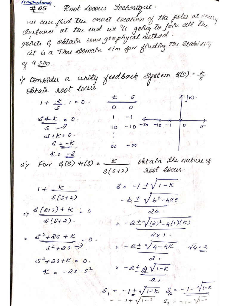 C&C Root Locus..Module-5 | PDF