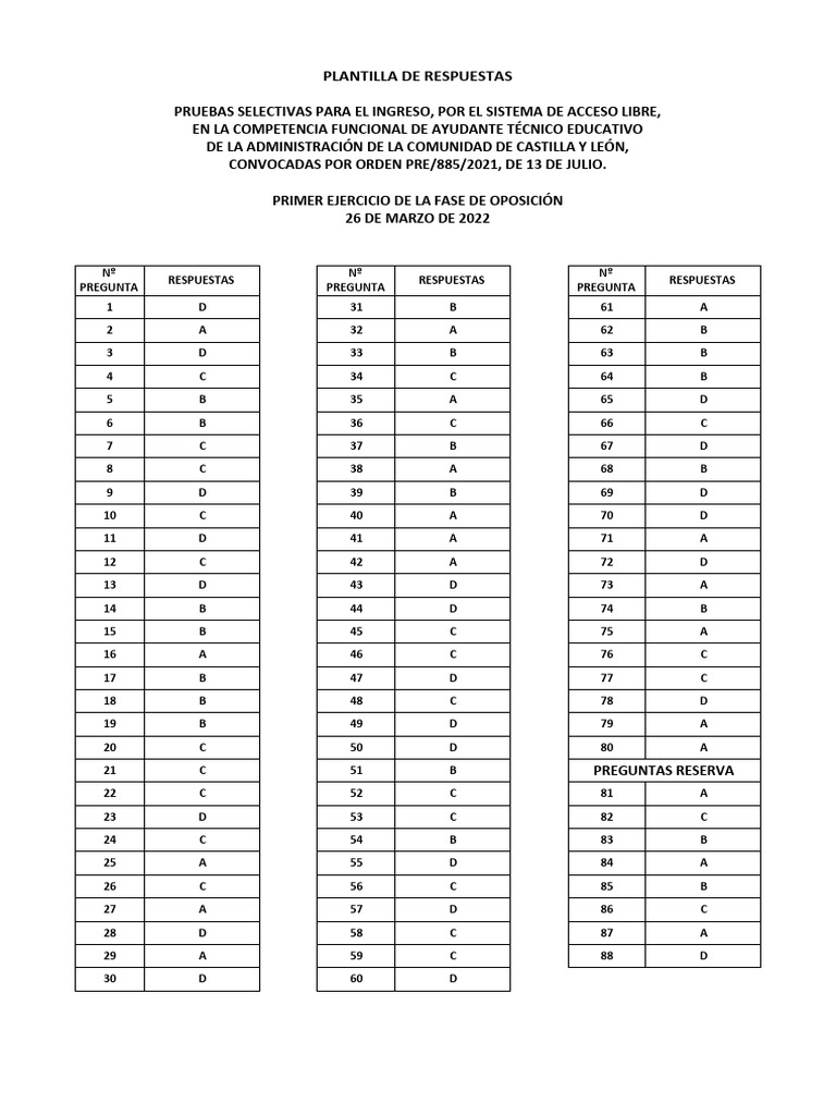 Plantilla de Respuestas Definitiva | PDF