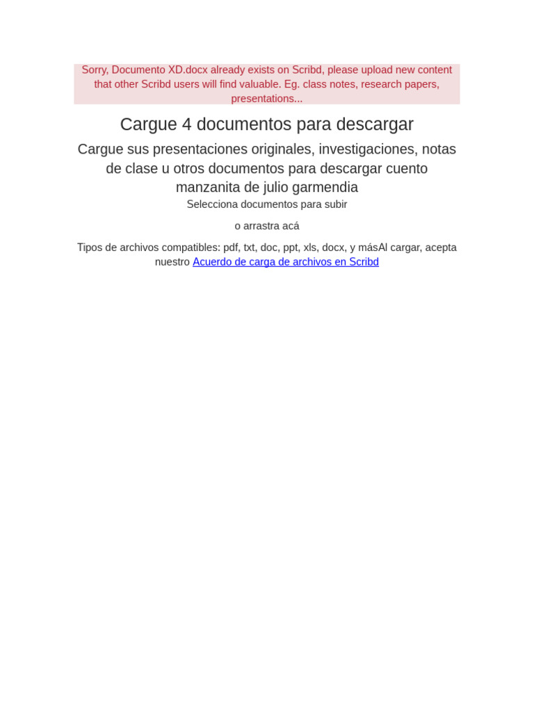 Cargue 4 Documentos para Descargar | PDF