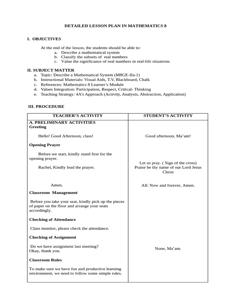 Dlp- Math -8 (Final Demo) Janice | PDF | Numbers | Rational Number