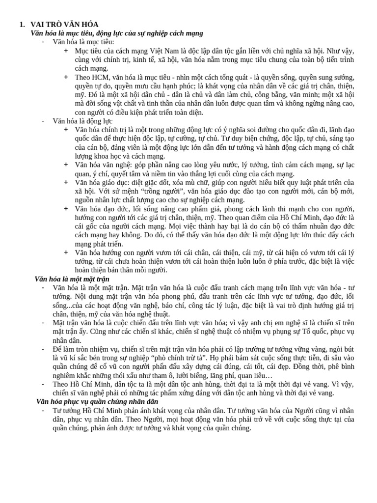 Đề Cương TTHCM | PDF