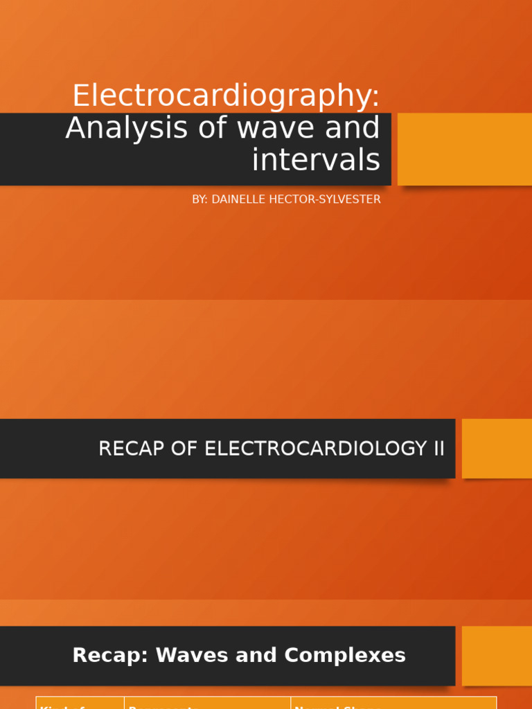 Electrocardiography - Analysis of Wave and Intervals | PDF ...