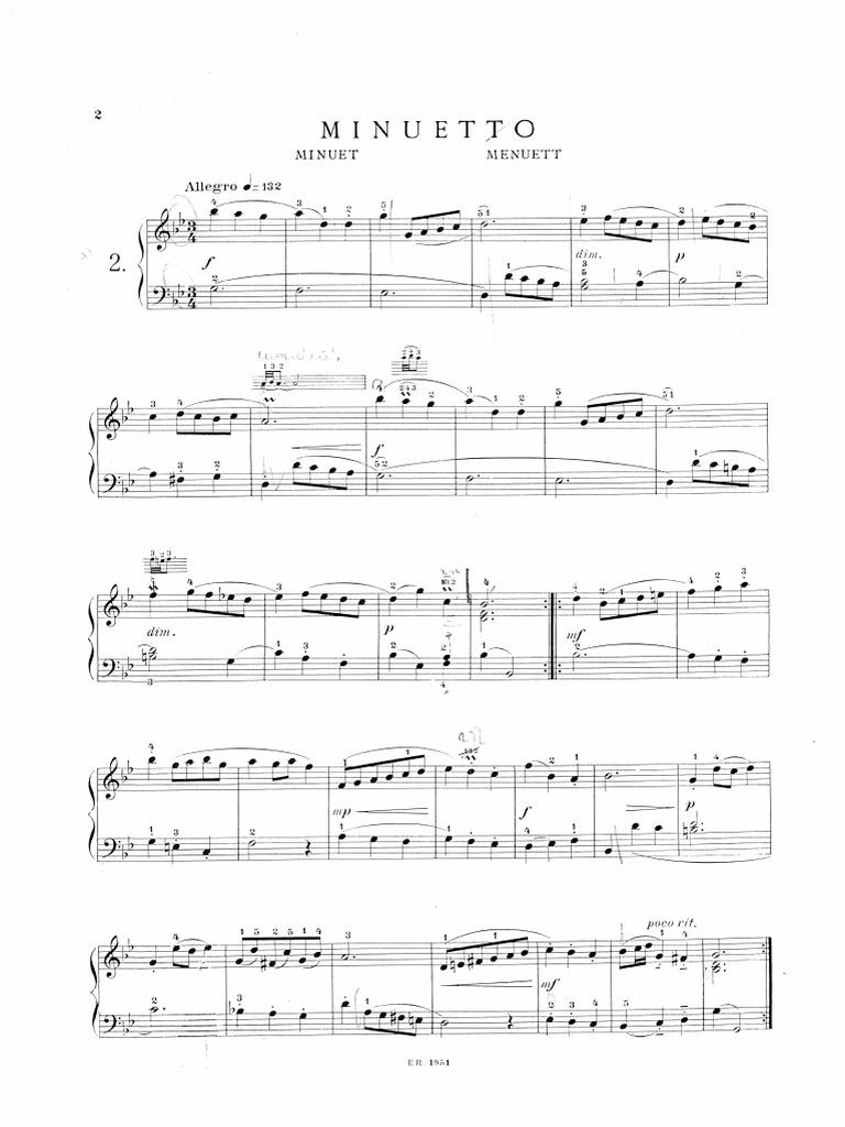 Minuet To | PDF