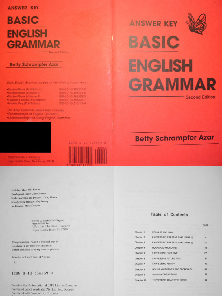 Answer Key - Basic English Grammar - Second Edition | PDF