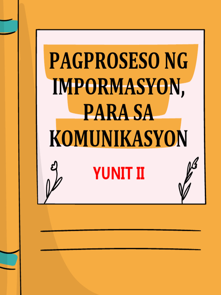 Yunit 2-Aralin 4 | PDF