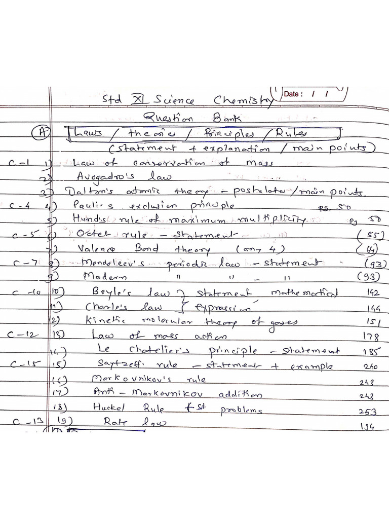 Chemistry Question Bank ? | PDF