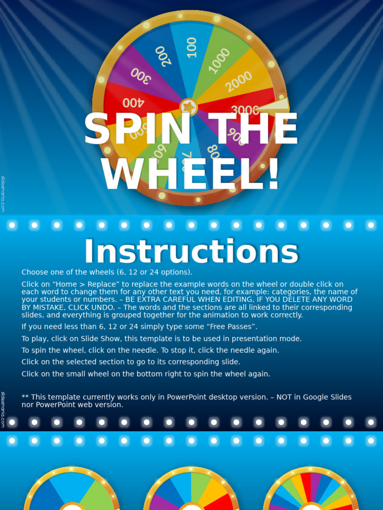 Spin The Wheel SlidesMania | PDF