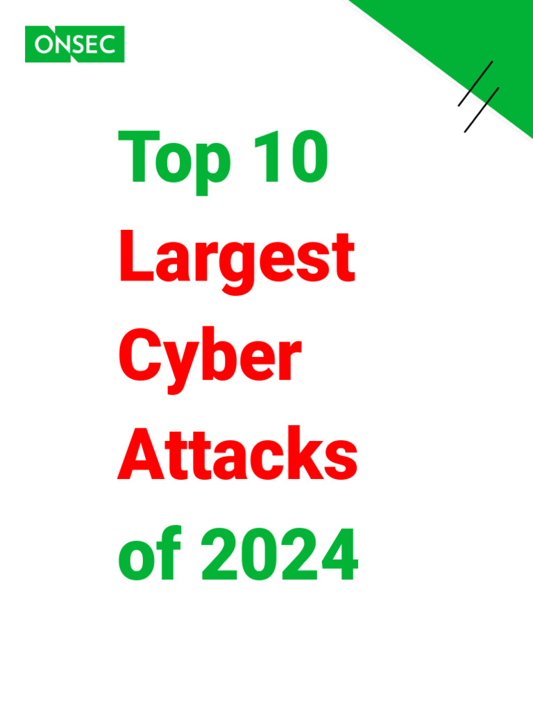 Top 10 Largest Cyber Attacks of 2024 | PDF | Identity Theft | Ransomware