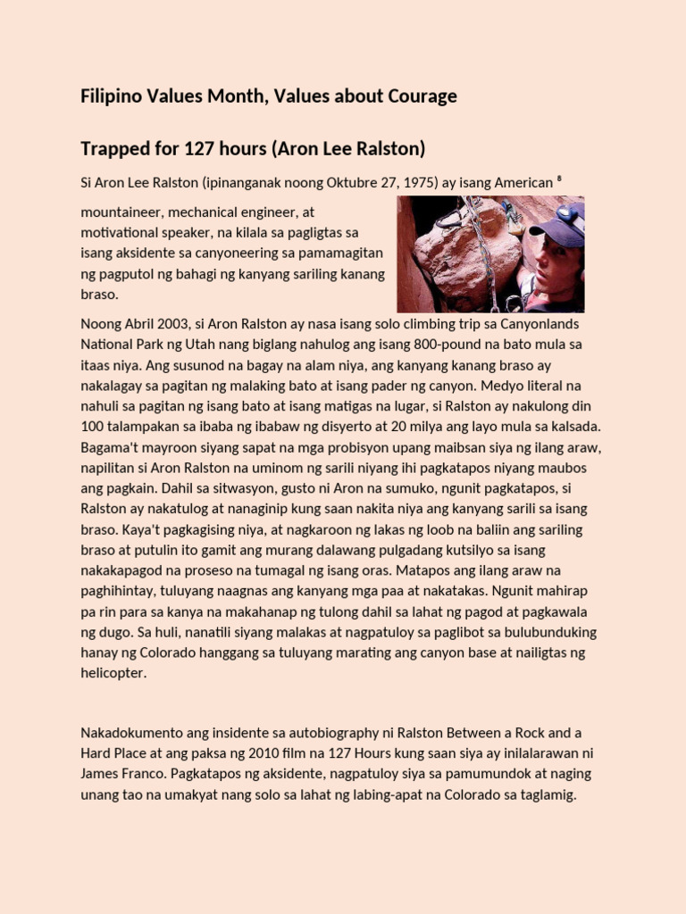 Trapped For 127 Hours | PDF