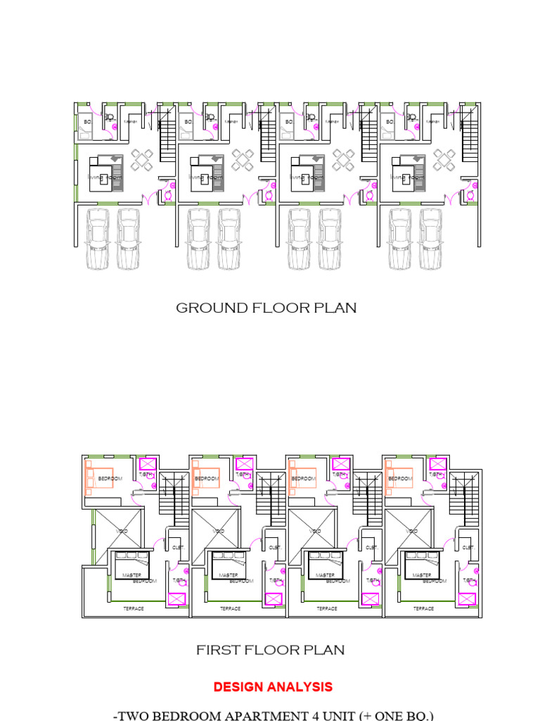Two-Bedroom Terrace House Plan | PDF
