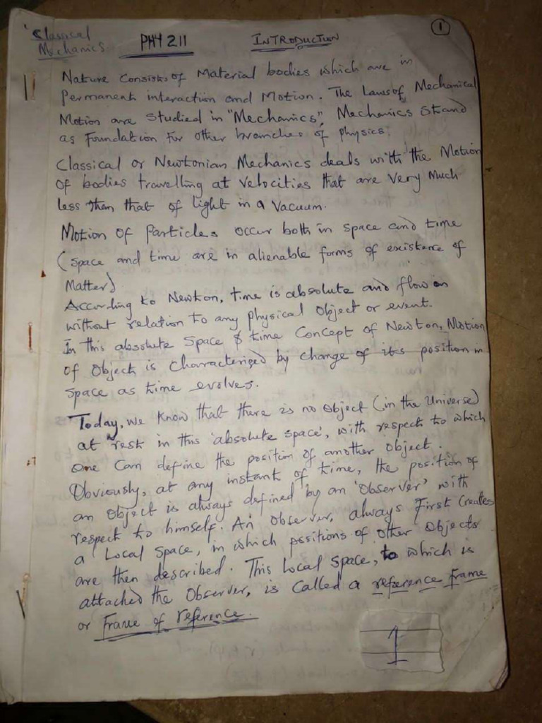 Phy 211 Material | PDF