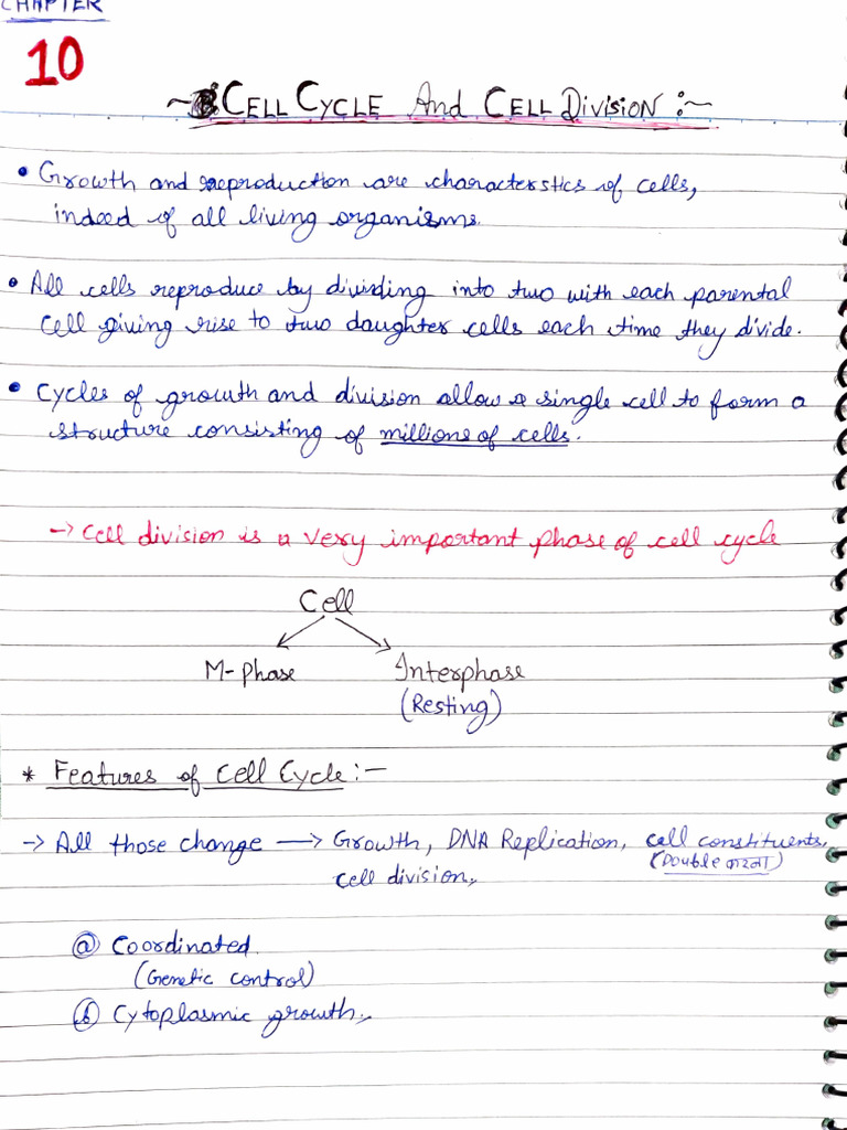 Chapter 10 - Cell Cycle and Cell Division | PDF | Mitosis | Meiosis
