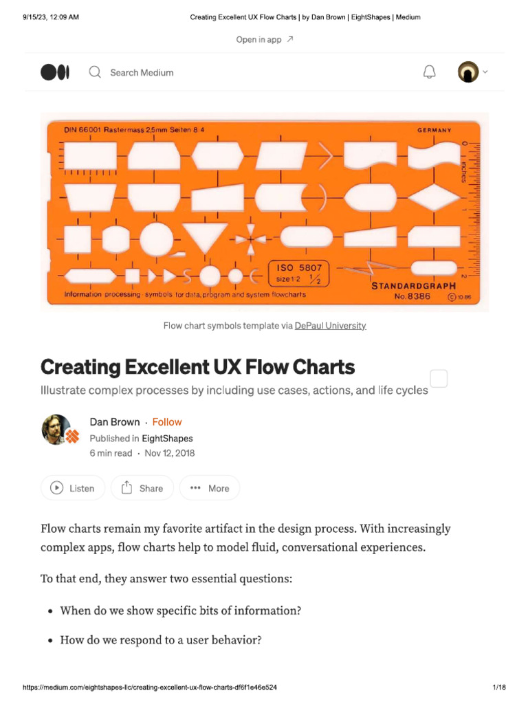 Creating Excellent UX Flow Charts | PDF