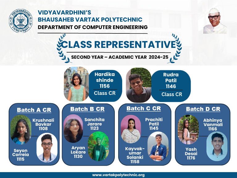 Class Representative: Bhausaheb Vartak Polytechnic | PDF