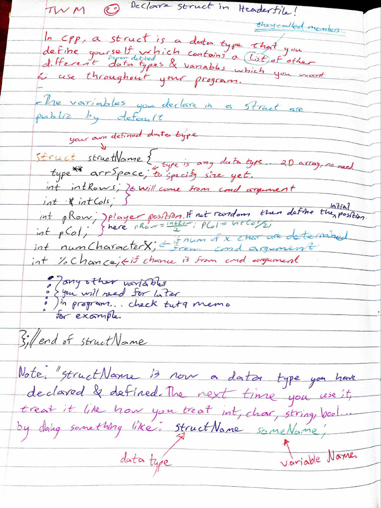 Handwritten Notes COMS 1A | PDF