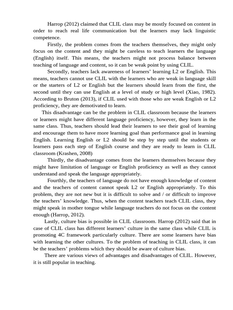controversial issues of clil | PDF | Learning | Teachers