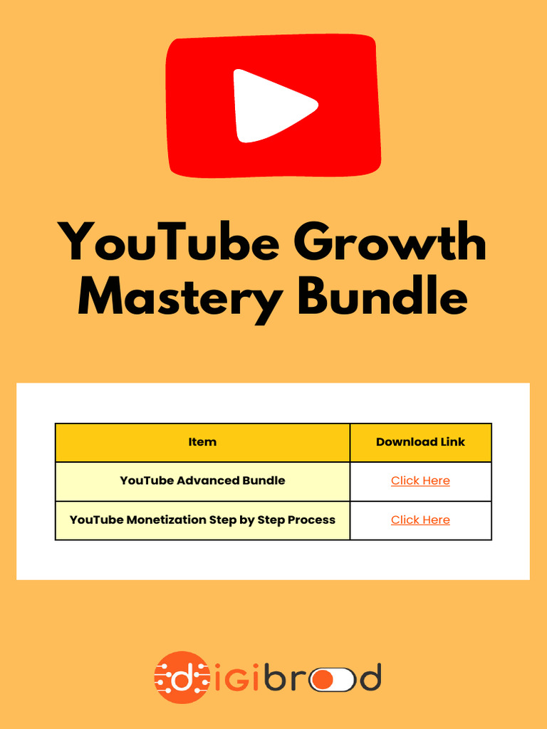 YouTube Growth Mastery Bundle Download | PDF | You Tube