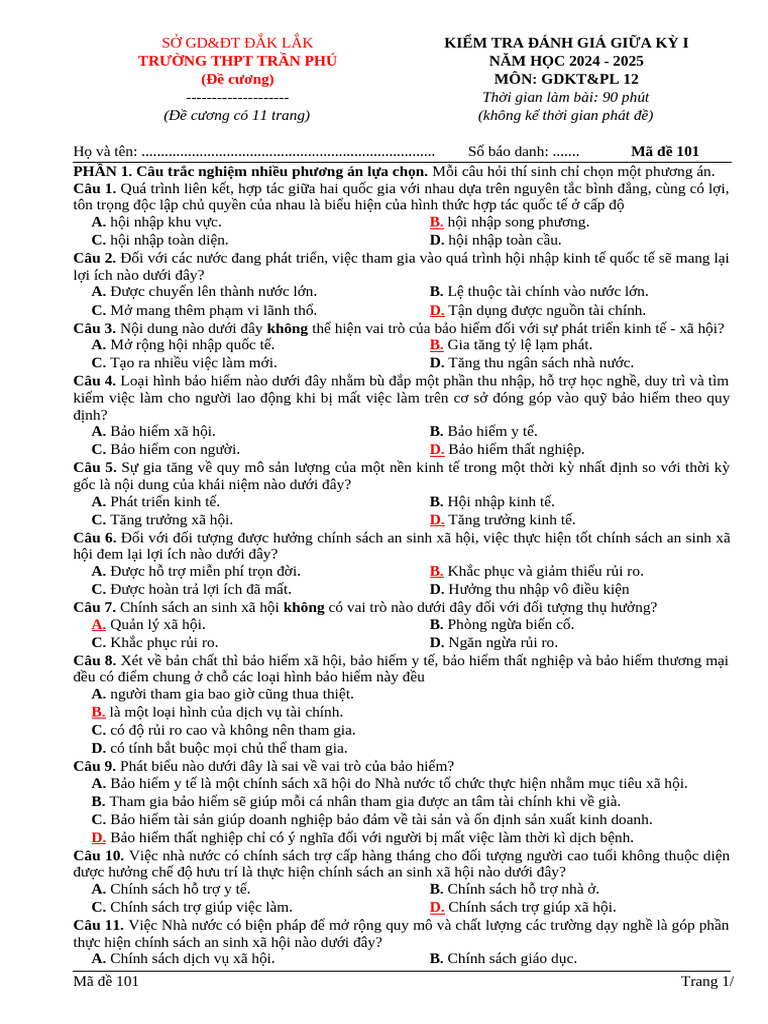 gkI - 12 - đề cương - Bản GV - gdkt&pl | PDF
