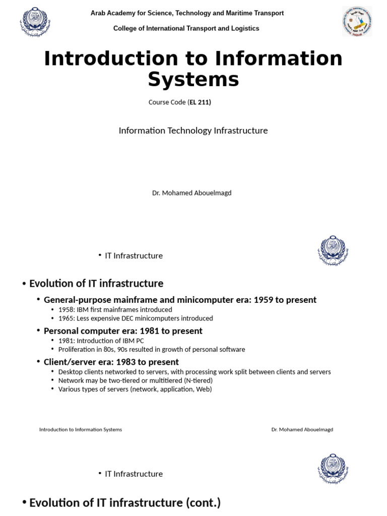 IT Infrastructure Evolution Overview | PDF | Cloud Computing | World ...