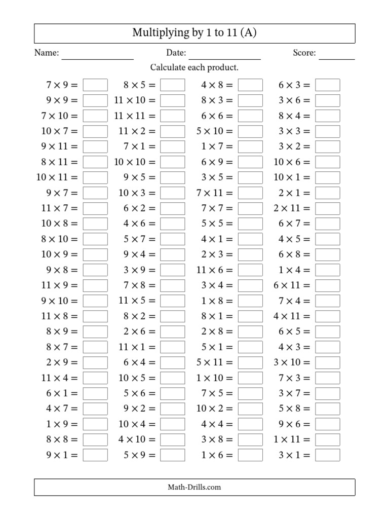 Long Multiplication Problems | PDF