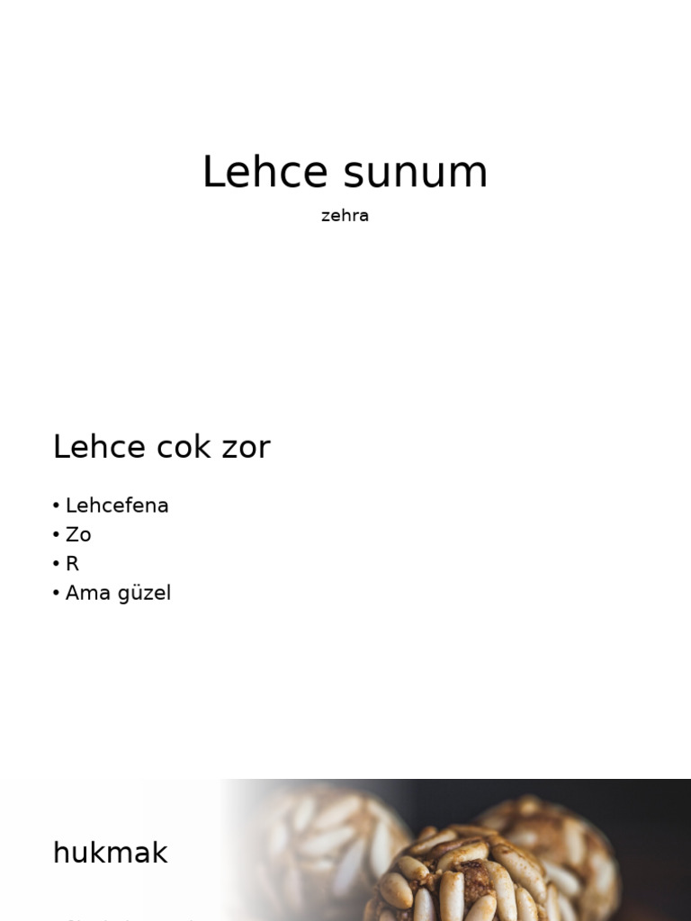Lehce Sunum | PDF