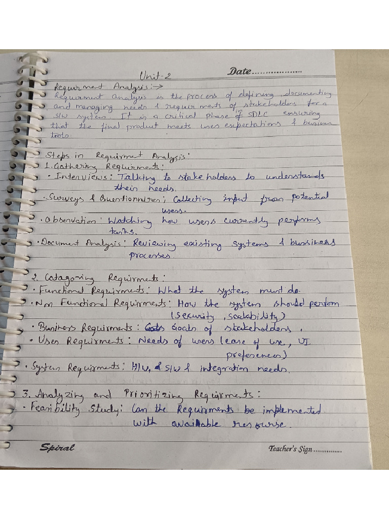 Unit 2 ,Software Engineering Bca 4th Sem | PDF