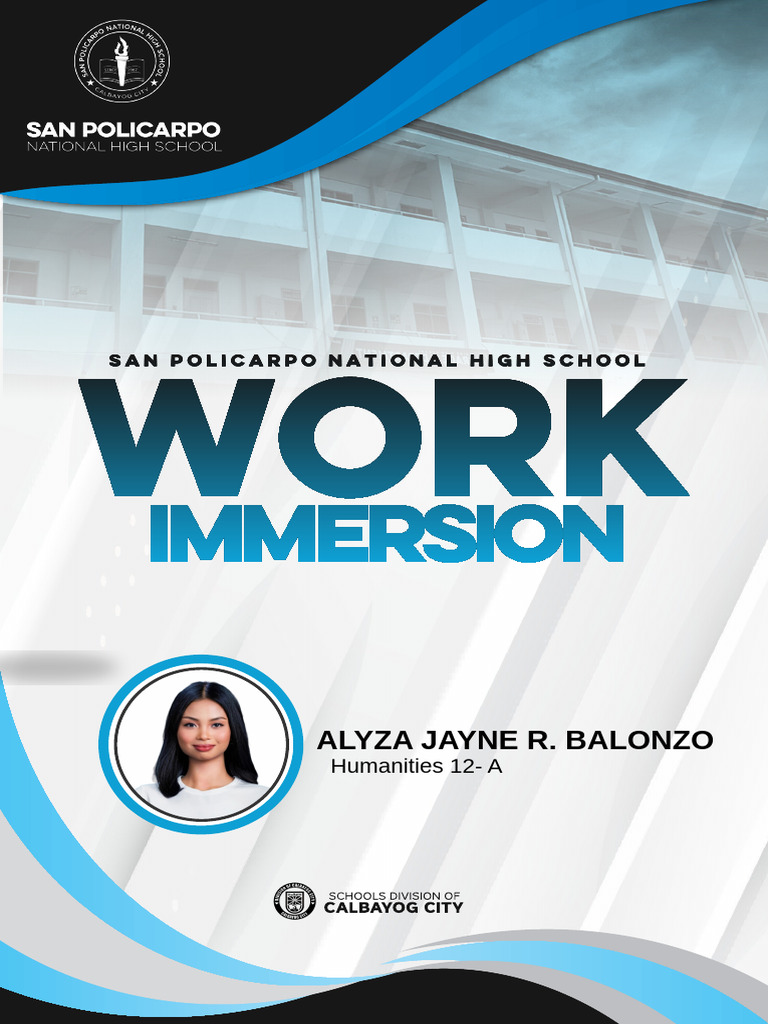 Work Immersion Portfolio Alyza | PDF | Hospital | Health Care