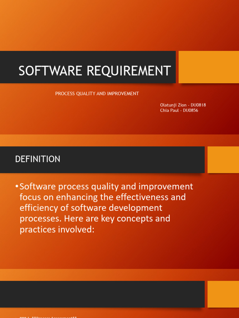 Process Quality and Improvement | PDF