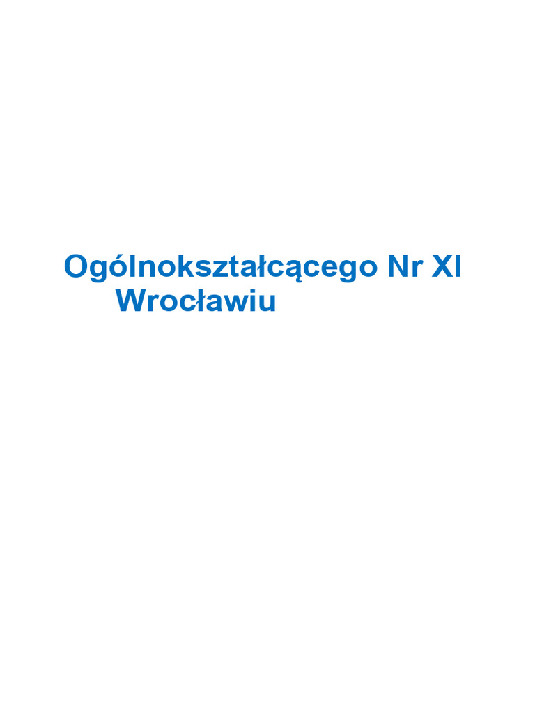 Statut LO XI Ujednolicony 2021-22 | PDF