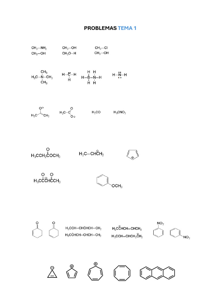 Tema 1 Problemas-2 | PDF | Enlace químico | Aromaterapia