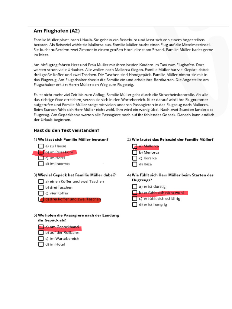 A2 Mit Kai Ha Leseverstehen | PDF