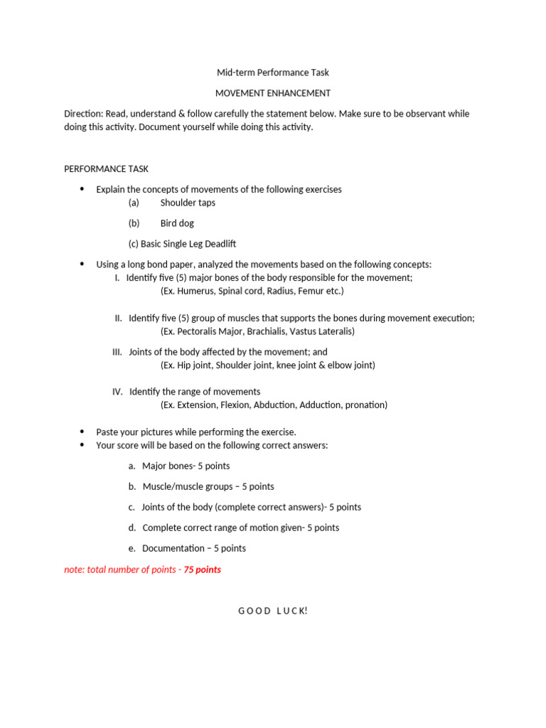 MidTERM PERFORMANCE TASK | PDF