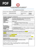 Energy Transformation Lesson Plan Grade 9 | PDF | Learning ...