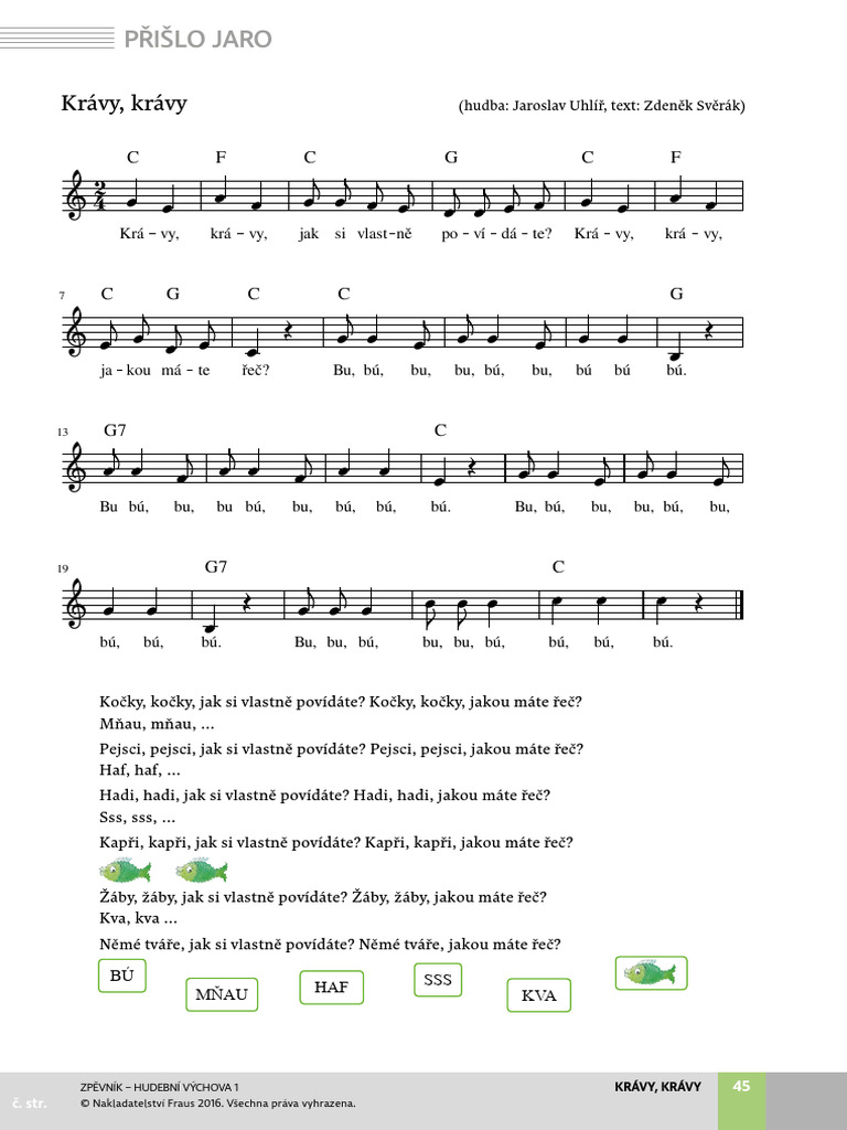 Pisnicka Kravy Kravy | PDF