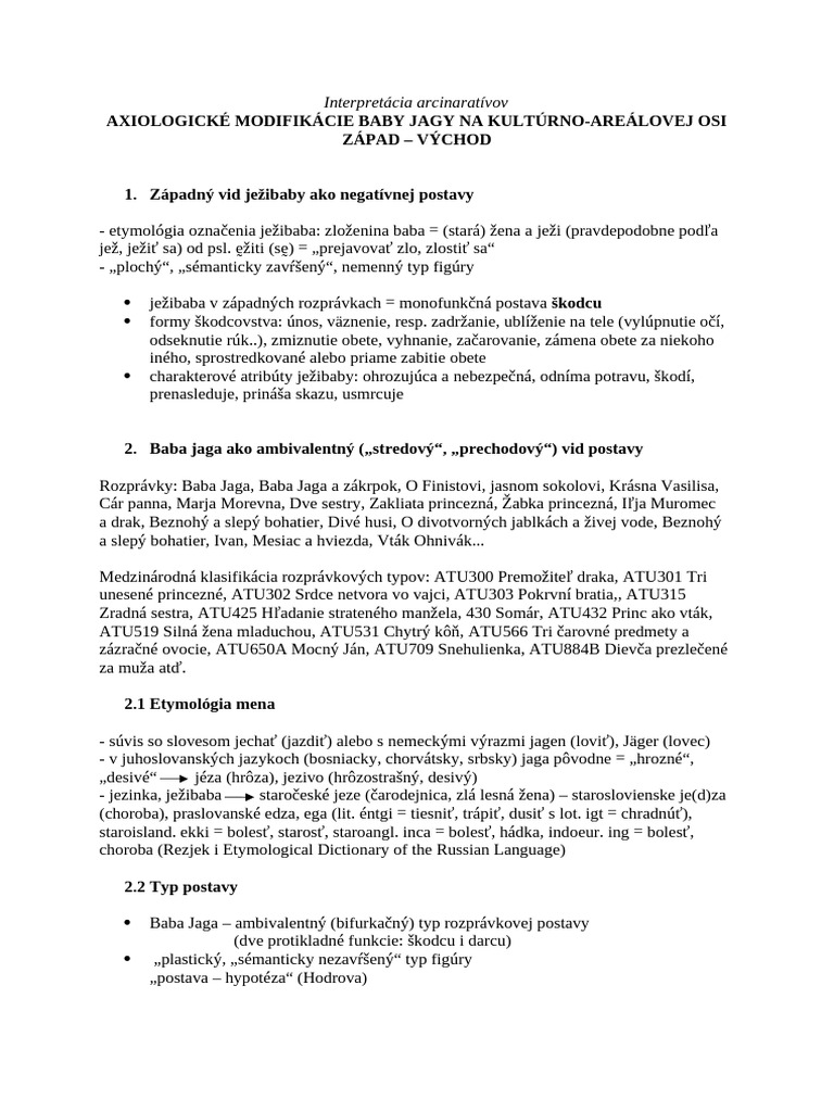 Ježibaba: Baba Jaga | PDF