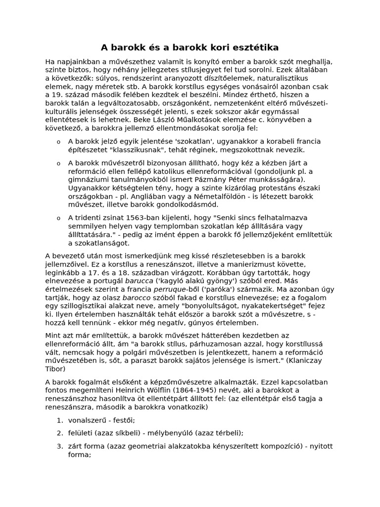 Barokk | PDF