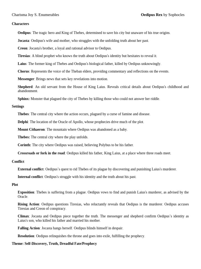Oedipus Rex | PDF