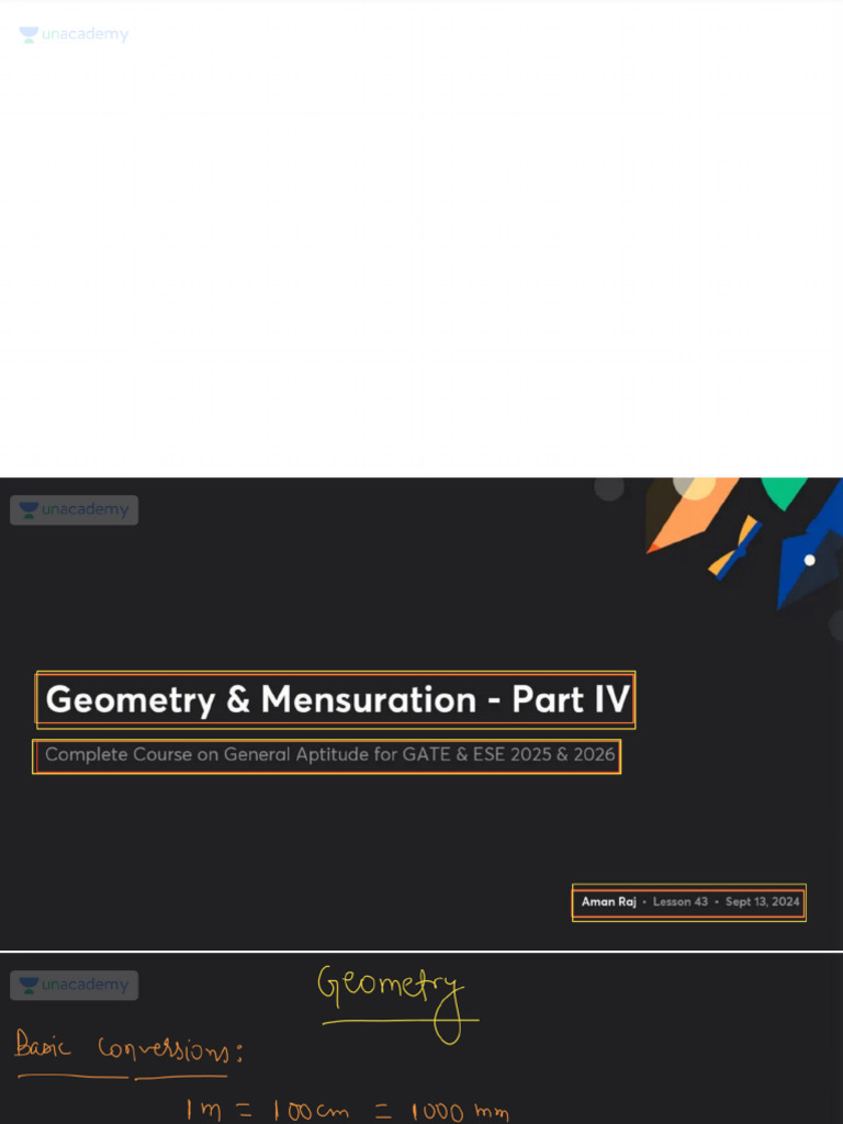 Geometry Mensuration Part IV With Anno | PDF