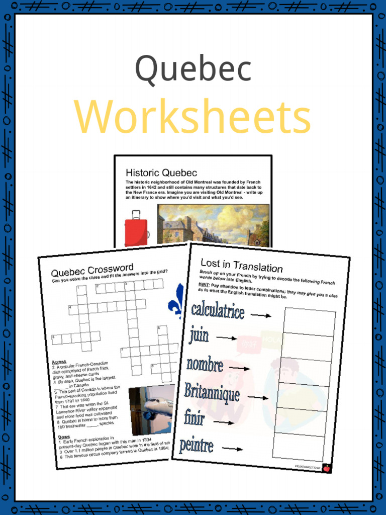 Sample Quebec Worksheets | PDF | Quebec | Canada