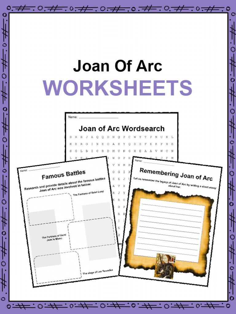 Sample Joan of Arc Worksheets | PDF